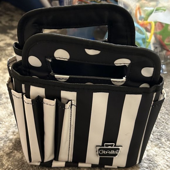 Caboodles | Bags | Cabodles Cutie Black And White Makeupcraft Caddy ...